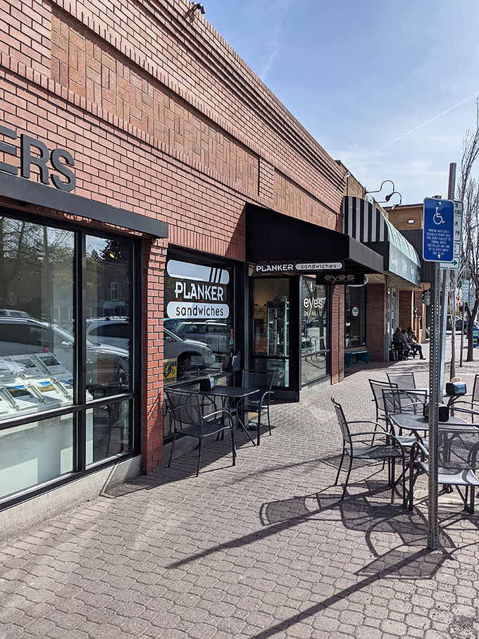The unassuming brick storefront of Planker Sandwiches beckons like a lighthouse for the hungry. Simple signage, extraordinary sandwiches waiting inside.