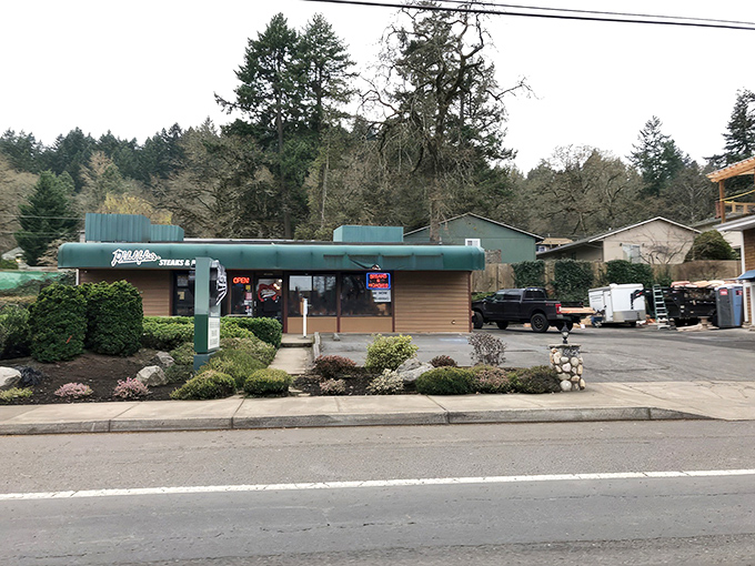 The unassuming exterior of Philadelphia's Steaks & Hoagies in West Linn might not stop traffic, but locals know this blue-awninged treasure is worth slamming on the brakes for. 