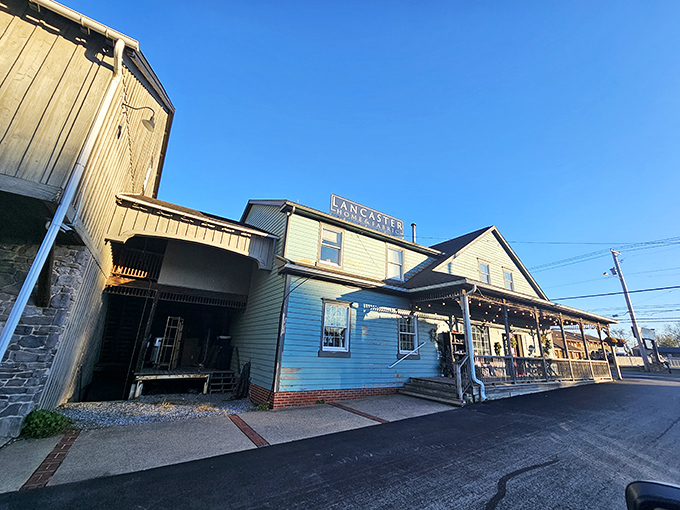 The stone facade of Dienner's welcomes hungry travelers like a lighthouse guiding ships to safe harbor. Simple, sturdy, and promising comfort within.