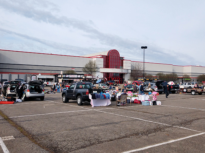 The distinctive red and white facade of Rossi's beckons bargain hunters like a retail mothership that's landed in North Versailles Township.