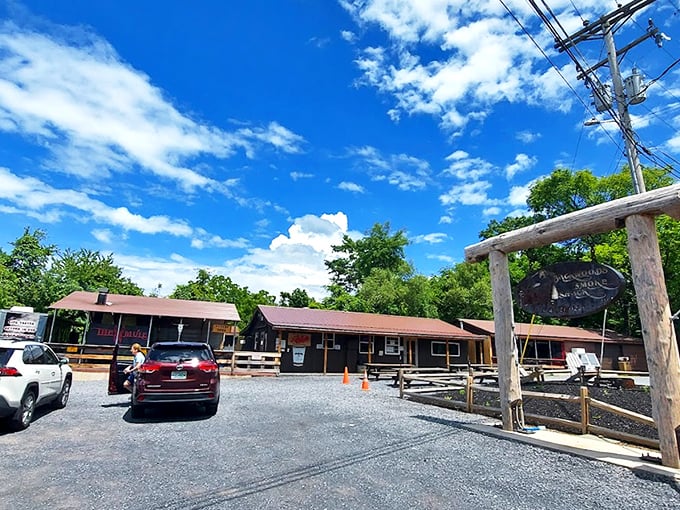 Blue skies and barbecue dreams &ndash; this unassuming wooden shack in Hesston might not look like much, but your nose will tell you otherwise.