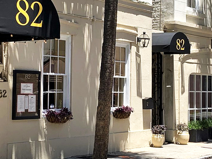 The courtyard at 82 Queen feels like Charleston's best-kept secret&mdash;a lush oasis where palm fronds and wrought-iron chairs conspire to make time slow down deliciously.