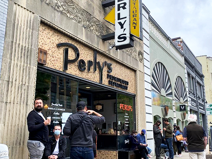 Matzo ball soup that could heal anything from a cold to a broken heart. Those fluffy dumplings float like clouds in golden chicken broth. 