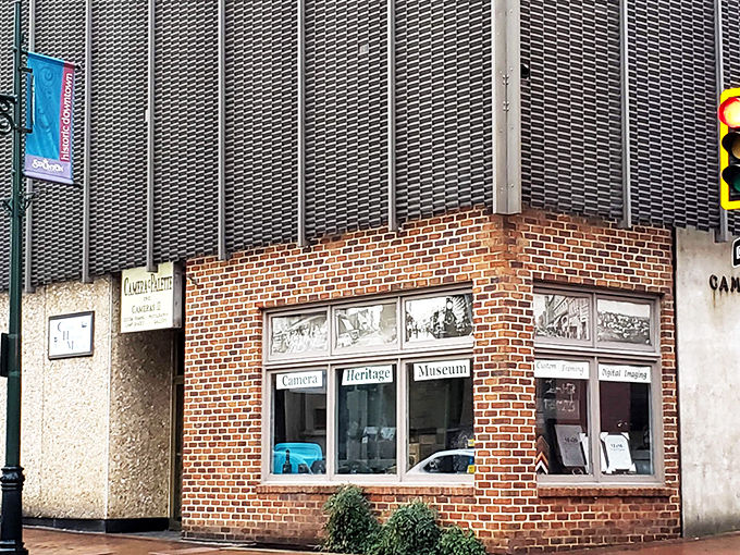 The unassuming brick storefront in downtown Staunton hides a photographic wonderland inside, like finding a time machine disguised as a small-town shop.
