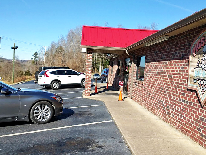 The unassuming brick exterior with its bright red roof is BBQ's version of a superhero's secret identity&mdash;modest on the outside, extraordinary powers within.