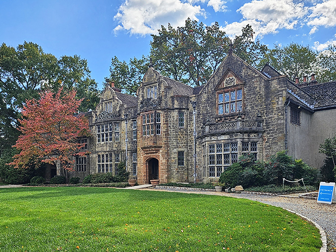Virginia House stands proudly against a blue Richmond sky, its centuries-old stones telling stories that span continents and generations.