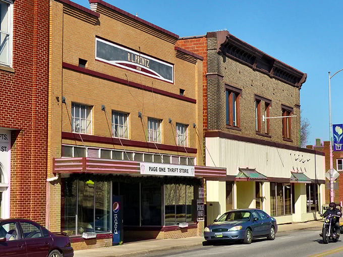 Downtown Luray greets visitors with small-town charm and big mountain views. Those Blue Ridge silhouettes in the background aren't CGI&mdash;they're your everyday spectacular reality here. 
