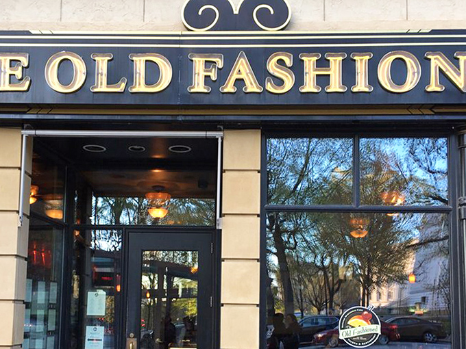 The golden lettering of The Old Fashioned beckons from Capitol Square like Wisconsin's version of the pearly gates.