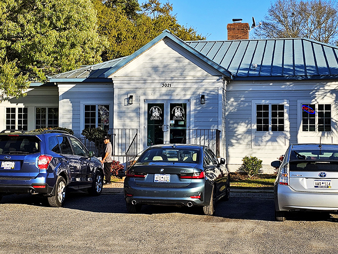 The charming white cottage with blue trim isn't just a pretty facade&mdash;it's the gateway to frozen nirvana at Stella's Homemade Ice Cream in Murrells Inlet.
