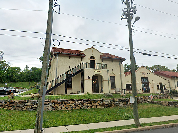 Spanish mission meets coffee mission: Sleeping Bird's stucco fa&ccedil;ade and dramatic staircase promise a caffeine sanctuary unlike any other in Wilmington.