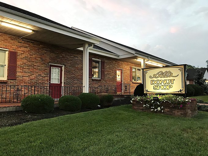 The modest brick exterior of Bill's Donut Shop belies the wonderland of fried dough delights waiting inside. Happiness has an address in Centerville.