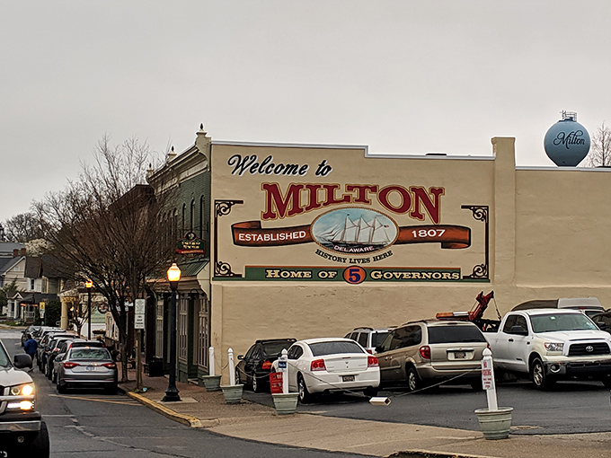 The iconic red building stands like a beacon of nostalgia on Milton's Union Street, promising treasures that Instagram filters can't replicate.