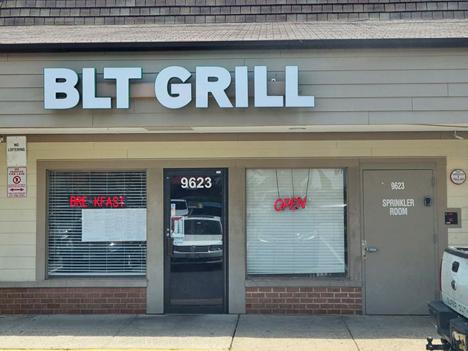 The unassuming storefront that houses sandwich greatness. Like finding a Picasso at a yard sale, BLT Grill's modest exterior belies the culinary treasures within.