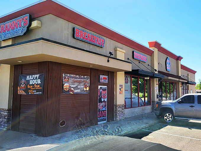 The unassuming exterior of Granny's Kitchen hides culinary treasures within, like finding a diamond in your grandmother's cookie jar.