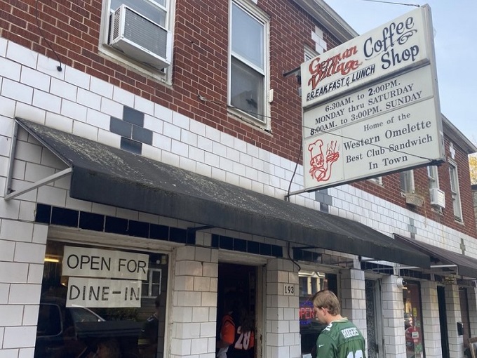A brick-and-mortar time machine! This unassuming facade hides a treasure trove of comfort food that'll transport you back to simpler times.