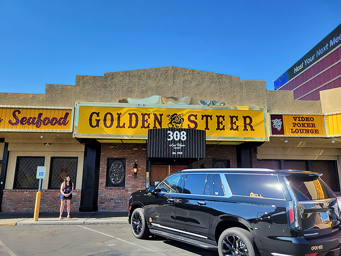 Vegas locals know this unassuming exterior hides culinary treasures that outshine any neon-lit Strip spectacle.