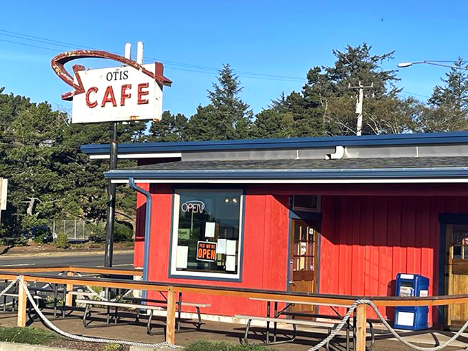 The little red building that launched a thousand detours. This vibrant roadside beacon near Lincoln City has been stopping traffic for all the right reasons.