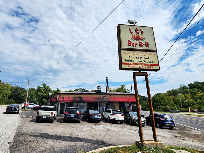 The unassuming brick exterior of LC's Bar-B-Q looks exactly like what barbecue dreams are made of&mdash;no frills, just smoke signals beckoning the hungry to enter. 