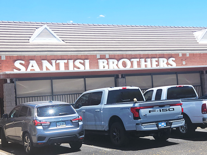 The unassuming exterior of Santisi Brothers – proof that the best culinary treasures often hide in plain sight, waiting for hungry explorers.