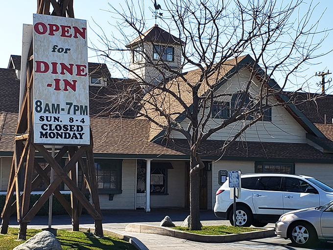 The farmhouse-meets-church architecture of Hodel's exterior promises salvation from hunger with its welcoming porch and distinctive cupola. Comfort food cathedral awaits!