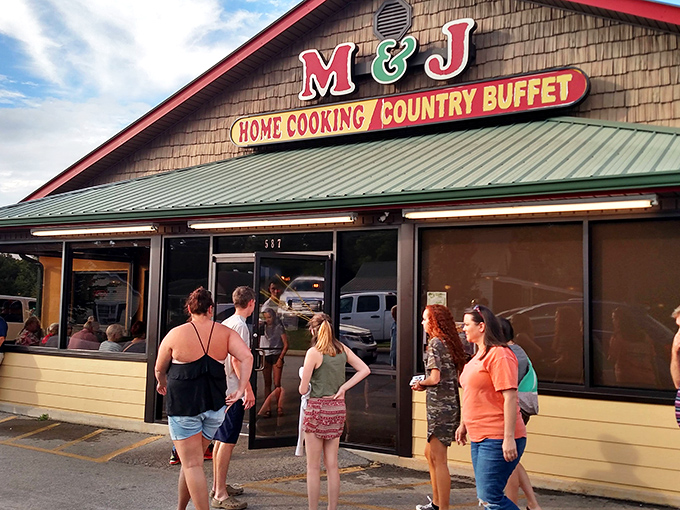 The humble exterior of M & J doesn't scream "culinary destination," but locals know that behind those doors lies a Southern food paradise worth the pilgrimage.
