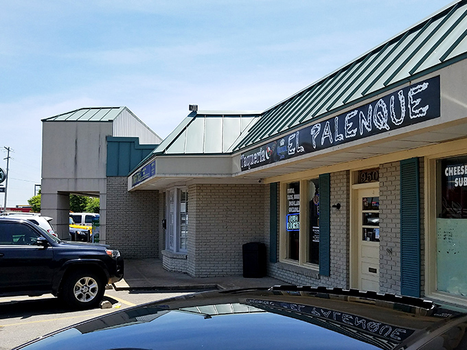 The unassuming storefront of El Palenque might not stop traffic, but the aroma wafting from inside certainly will. Mexican food paradise awaits!