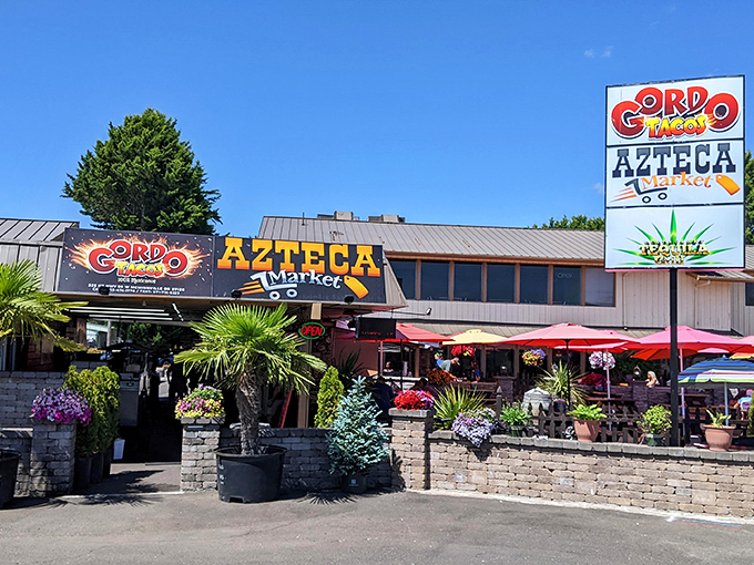 The unassuming exterior of Tacos El Gordo might fool you, but locals know this McMinnville gem houses culinary treasures worth the journey. 
