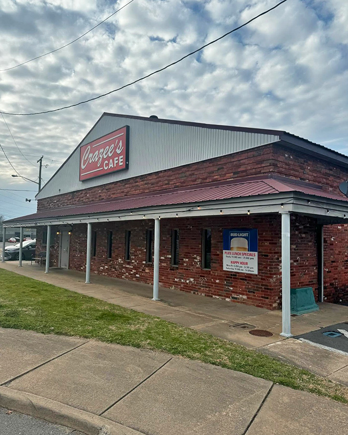 The unassuming exterior of Crazee's Caf&eacute; proves once again that culinary treasures often hide in plain sight along Arkansas roadways.