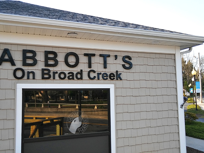 Waterfront dining doesn't get more picturesque than this. Abbott's elegant deck hovers over Broad Creek like a culinary guardian watching over Delaware's tranquil waters.