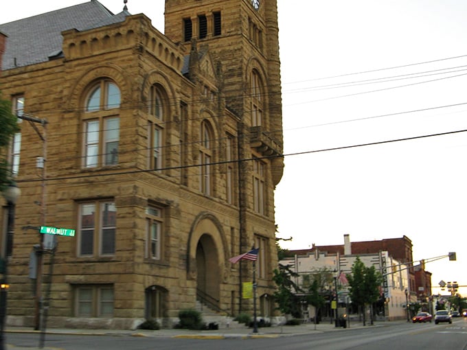 The unassuming Dollar General store stands like a Victorian-era sentinel, reminding visitors that small-town architecture can still take your breath away.
