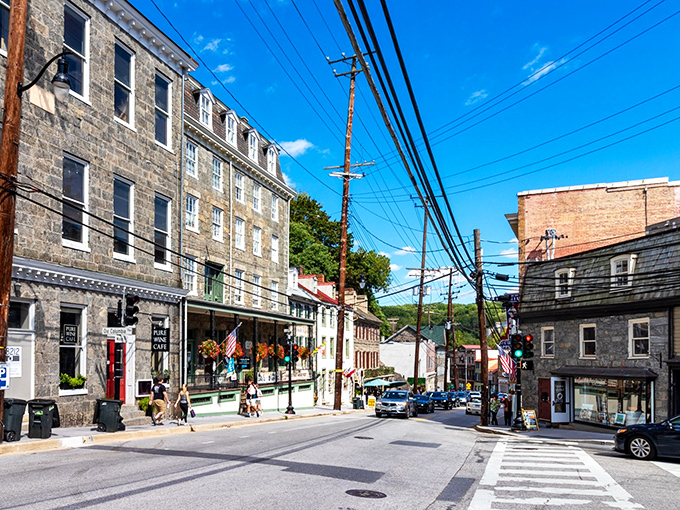 Main Street's historic charm unfolds like a living history book, where every brick and storefront tells a story of resilience and community spirit.