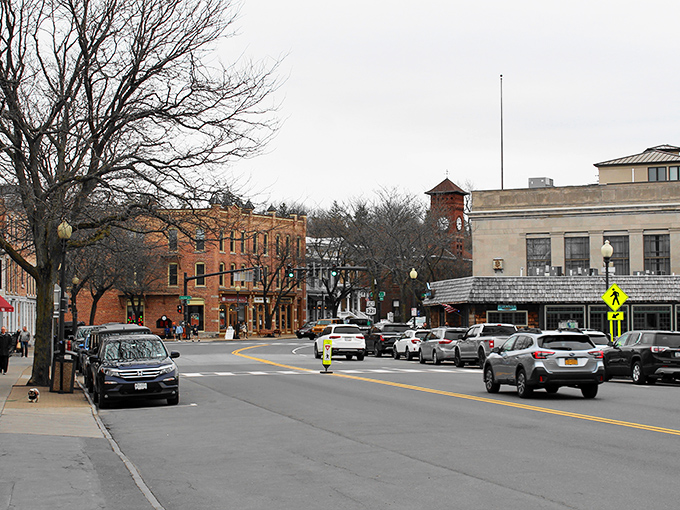 Downtown Skaneateles looks like a film set where Norman Rockwell and Frank Capra collaborated on the perfect small-town America backdrop.