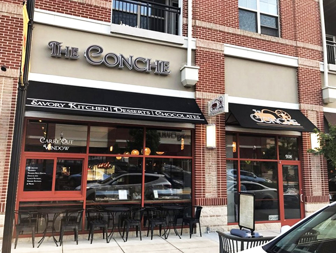 The brick-and-mortar embodiment of chocolate dreams. The Conche's welcoming storefront promises savory delights, decadent desserts, and chocolate mastery in equal measure.