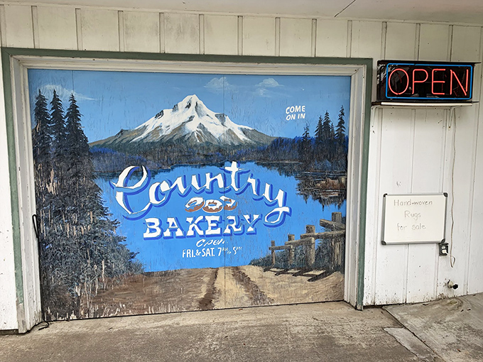 The charming craftsman exterior of Country Bakery beckons like an old friend, promising sweet comfort just beyond that welcoming porch. 