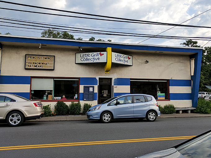 The unassuming exterior of The Little Grill Collective hides culinary treasures that locals have cherished for decades.