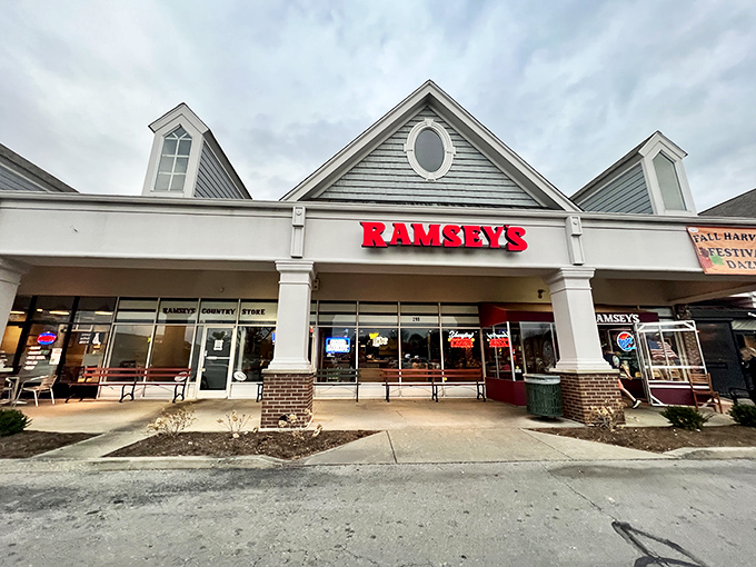 The unassuming storefront belies the culinary treasures within. Ramsey's Andover location welcomes hungry Lexingtonians with its charming fa&ccedil;ade and promise of comfort food perfection.