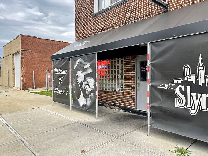 The iconic red Slyman's sign promises "Cleveland's Biggest and Best Corned Beef Sandwiches" &ndash; a bold claim they've been backing up for decades.