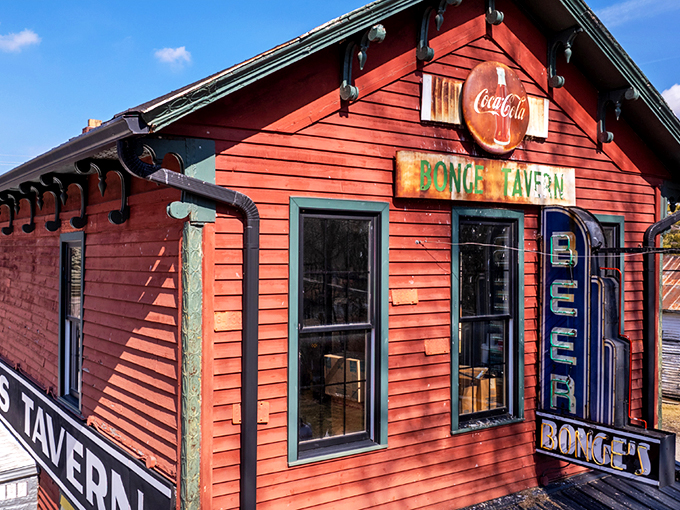 The little red tavern that could! Bonge's unassuming exterior belies the culinary treasures within, like finding a Michelin star in a tackle box.