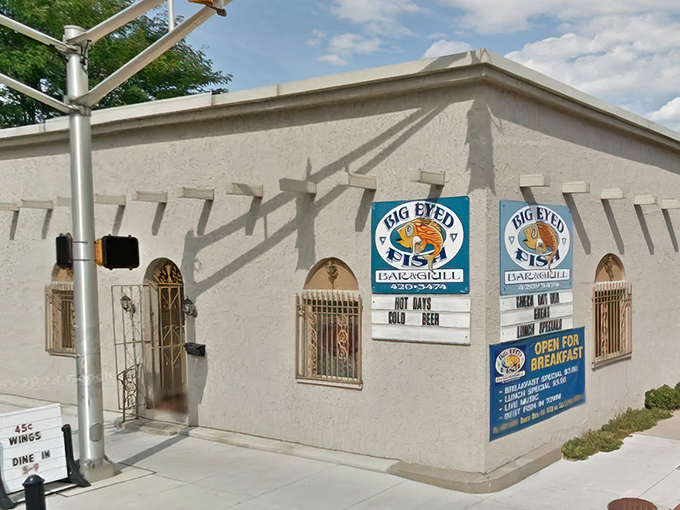 The howling wolf mural might be the first clue that Big Eyed Fish isn't your average corner restaurant. Fort Wayne's blue beacon of comfort food.
