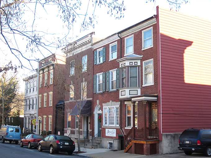 Brick and elegance come together in this historic building, where Easton's past meets its present with architectural flair.