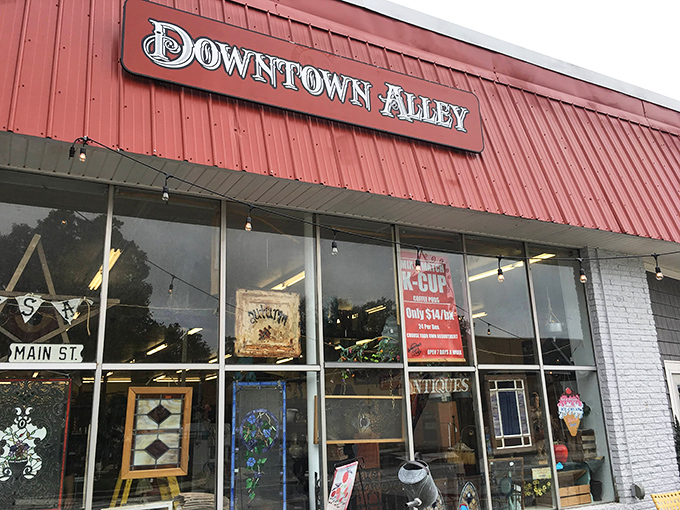 The iconic red roof of Downtown Alley beckons treasure hunters like a lighthouse for the nostalgically inclined. Step inside and kiss your schedule goodbye!