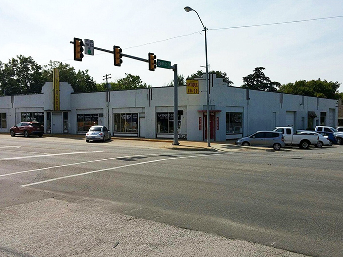 The unassuming white exterior with that iconic red door is like a portal to another dimension&mdash;one where time slows down and treasures await.