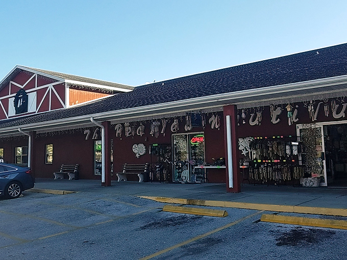 The iconic red exterior isn't just for show&mdash;it's a beacon for bargain hunters across Florida, promising treasures waiting to be discovered inside.