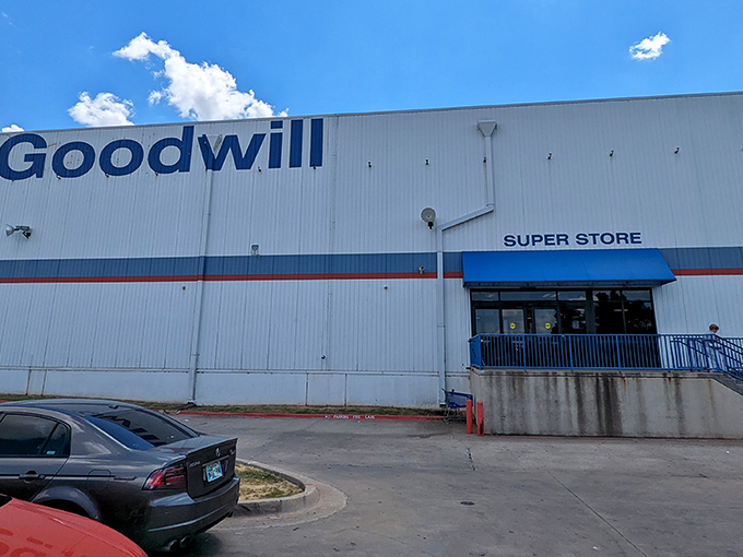 The unassuming exterior hides a treasure hunter's paradise within. Like finding a secret speakeasy, but instead of cocktails, you'll discover vintage cardigans and forgotten vinyl.