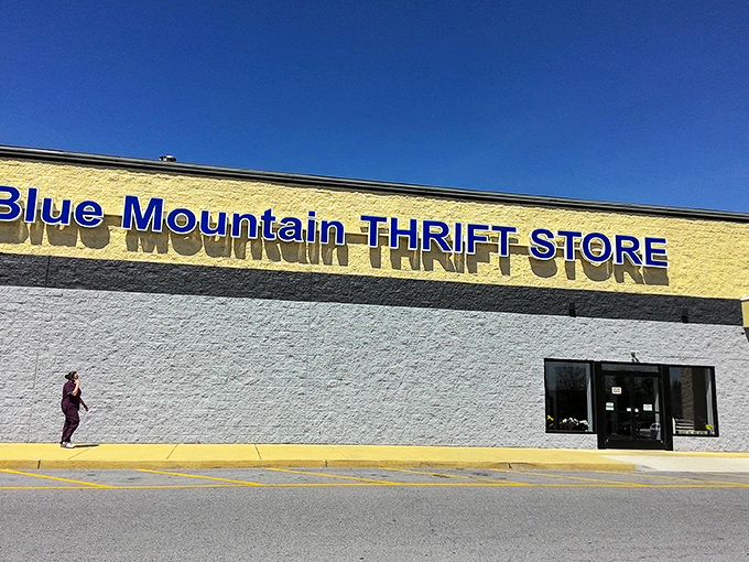 The unassuming exterior of Blue Mountain Thrift Store hides a treasure trove within. Like finding a five-star restaurant in a strip mall, appearances can be delightfully deceiving.  