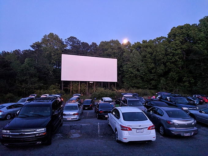 The gateway to cinematic nostalgia! Starlight's marquee promises double features and childhood memories under Georgia's night sky.