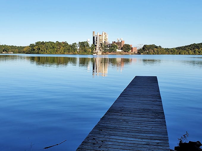 A wooden dock stretches toward infinity, inviting you to walk straight into a postcard. Mother Nature showing off again.
