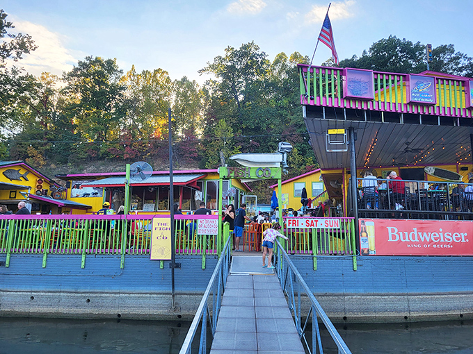 The lakeside dining deck offers that perfect combination: breathtaking water views and the anticipation of seafood that's about to rock your world. 