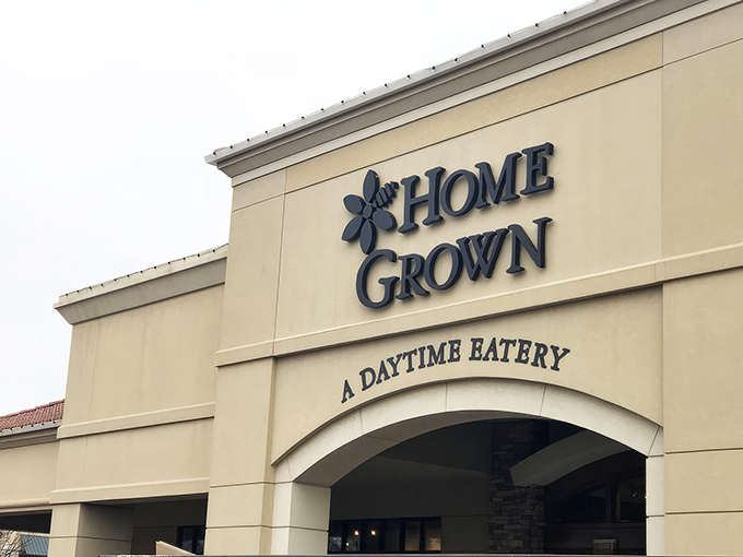 The unassuming exterior of HomeGrown belies the breakfast magic happening inside. Like finding a treasure map in your cereal box&mdash;but better.