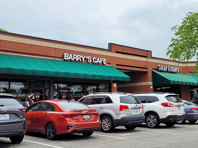 The unassuming brick exterior of Barry's Cafe might fool you, but locals know this Raleigh strip mall hides breakfast paradise inside. 